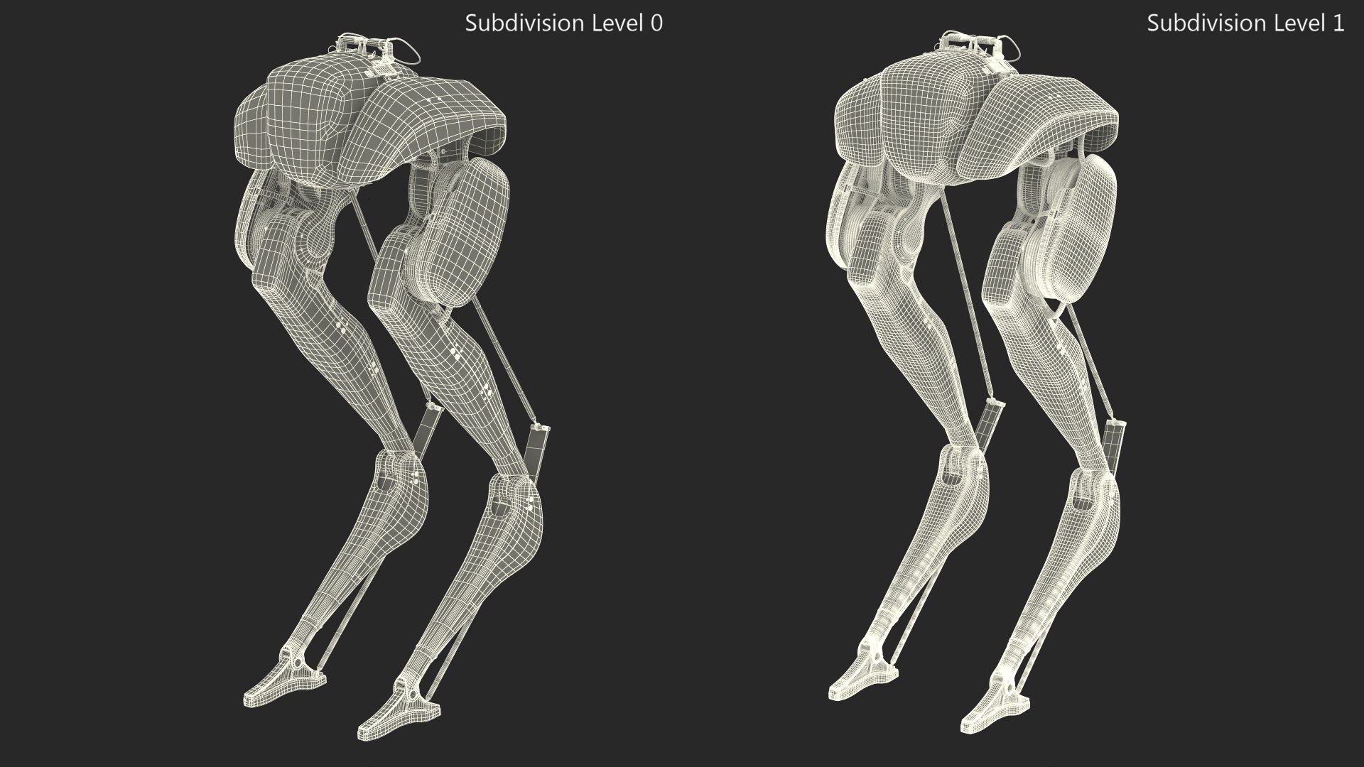 Bipedal Robot Grey 3D Model - TurboSquid 2199124
