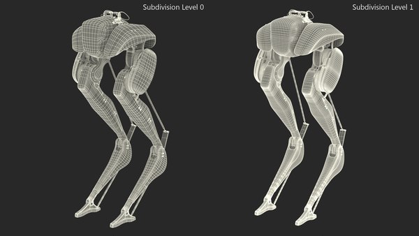 modelo 3d Robot Bípedo Gris - TurboSquid 2199124