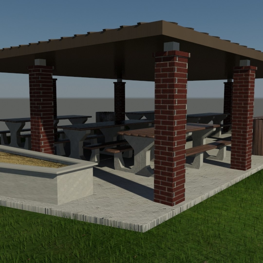 3d max covered patio