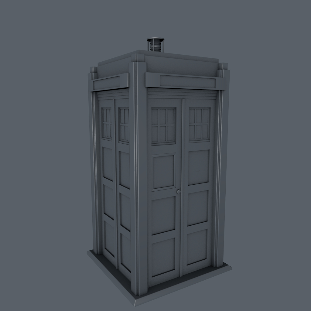 free tardis brachacki version 3d model