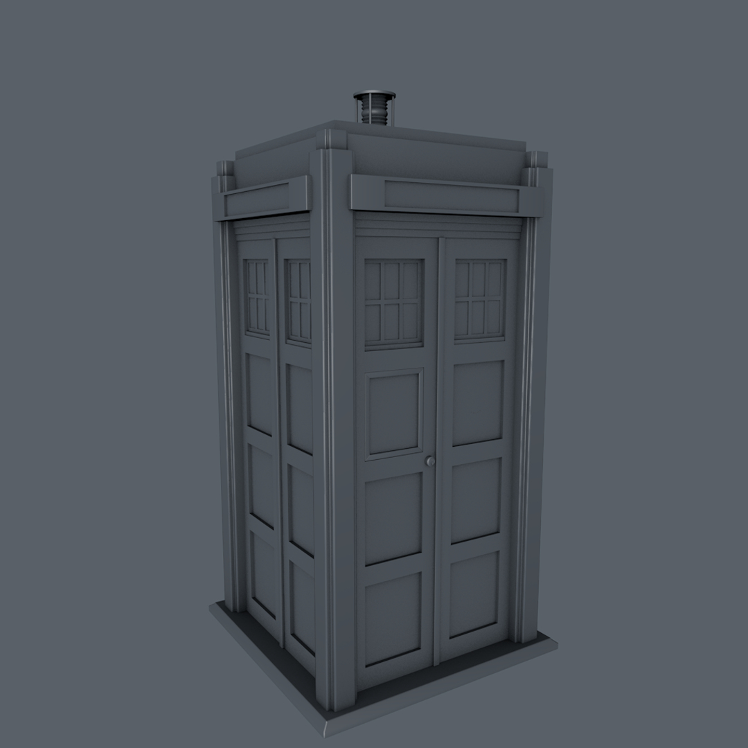free tardis brachacki version 3d model