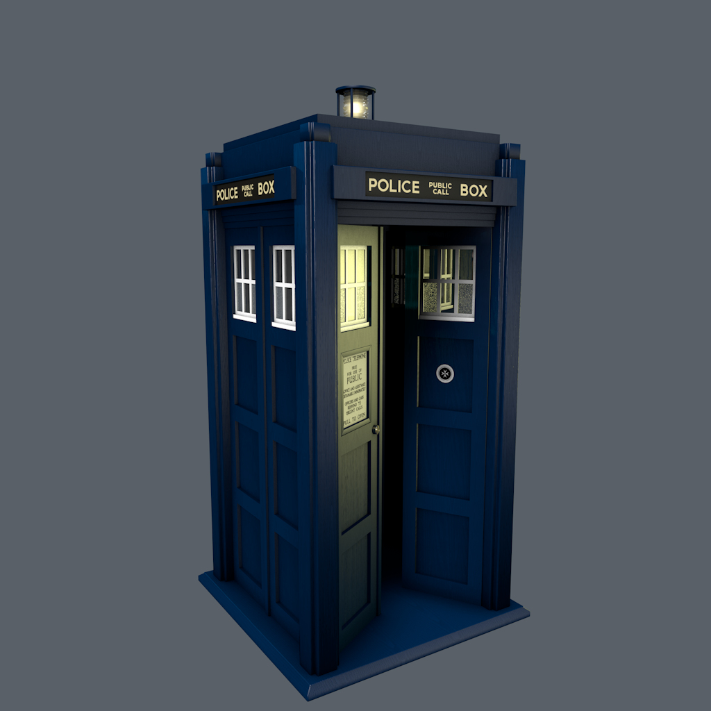 free tardis brachacki version 3d model