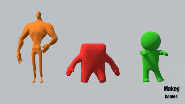 3D Humanoid characters 16 body types 3D - TurboSquid 2066107