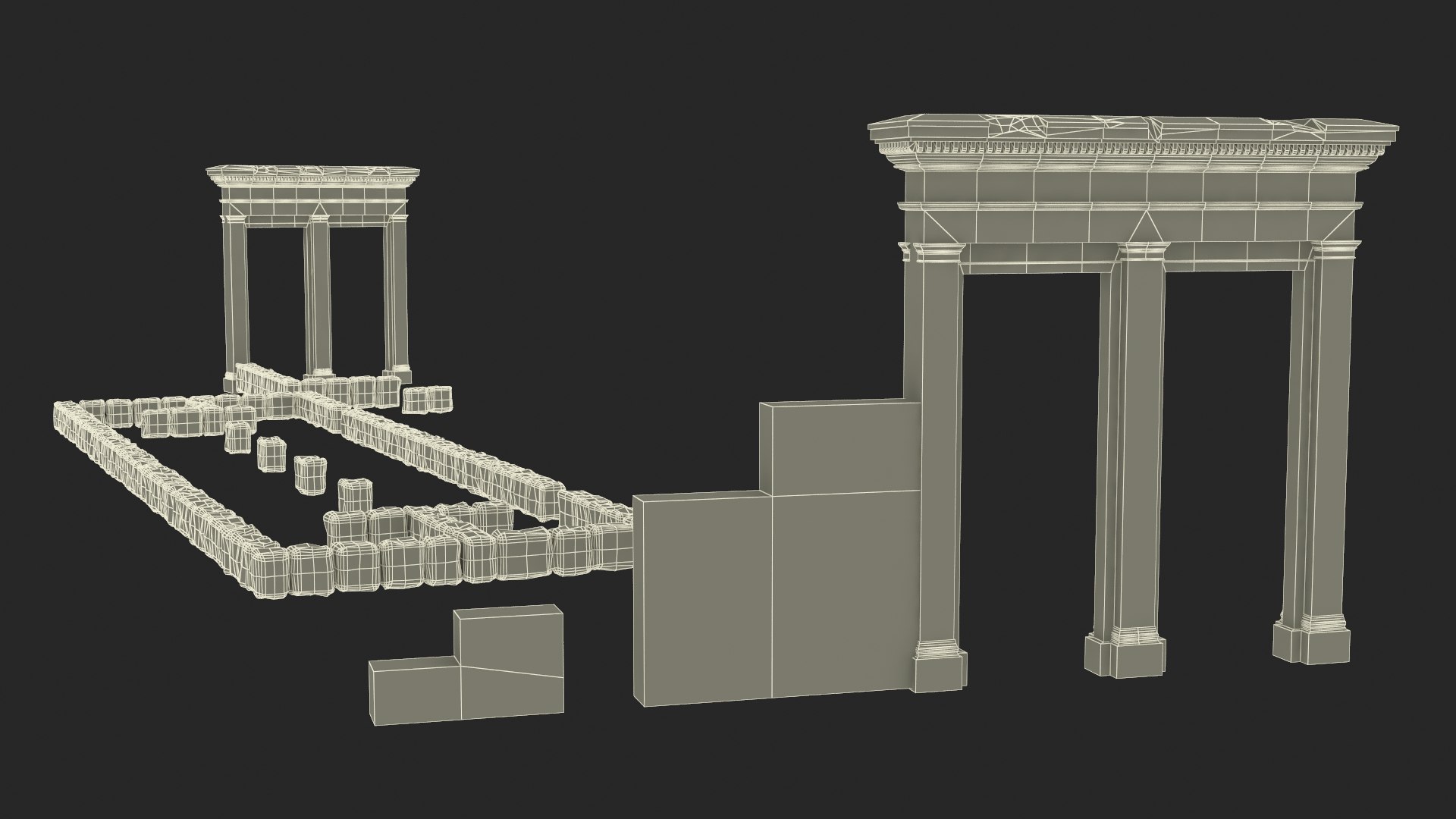 3D Model Ancient Ruins - TurboSquid 2320275