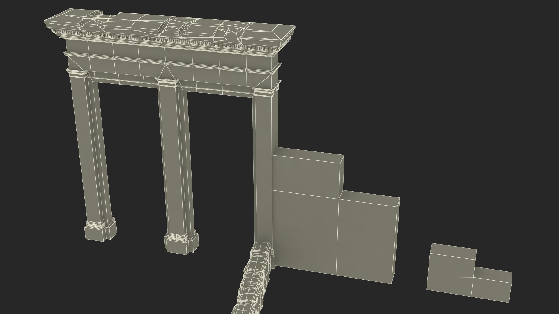 3D Model Ancient Ruins - TurboSquid 2320275
