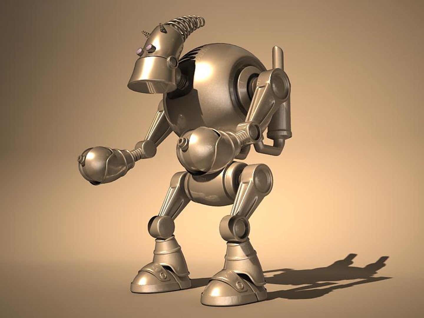 Hunchback Robot 3d Model