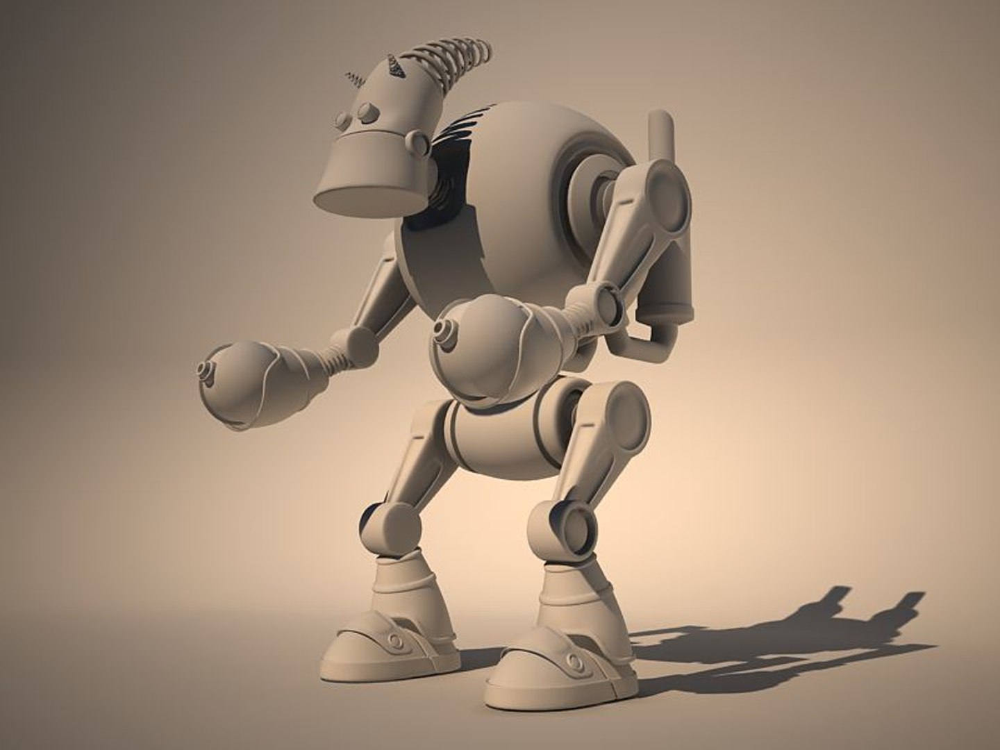 Hunchback Robot 3d Model
