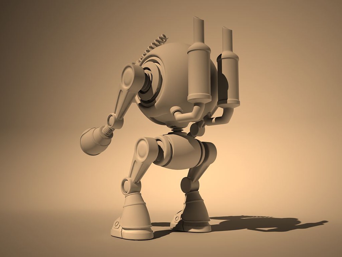 Hunchback Robot 3d Model