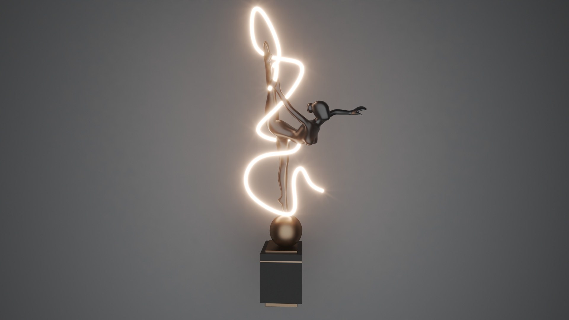 Ballet Figure Light 3D Model - TurboSquid 1936732