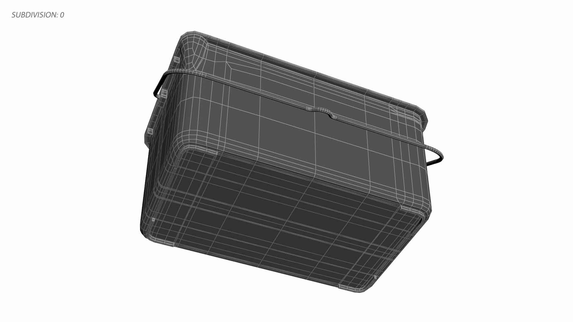 3D Square Plastic Paint Bucket - TurboSquid 2056976