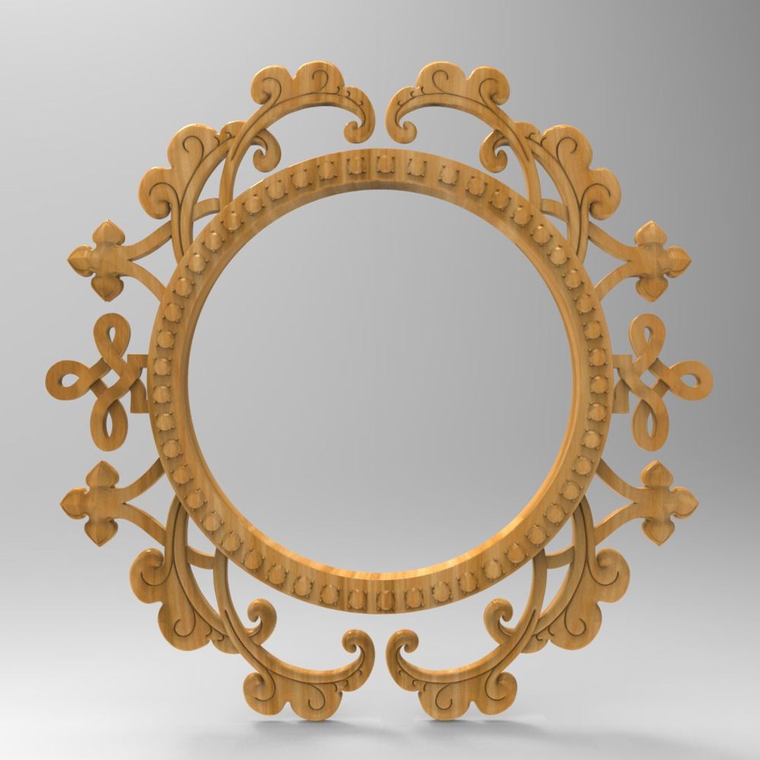 Mirror Frame Stl Cnc 3d 3ds