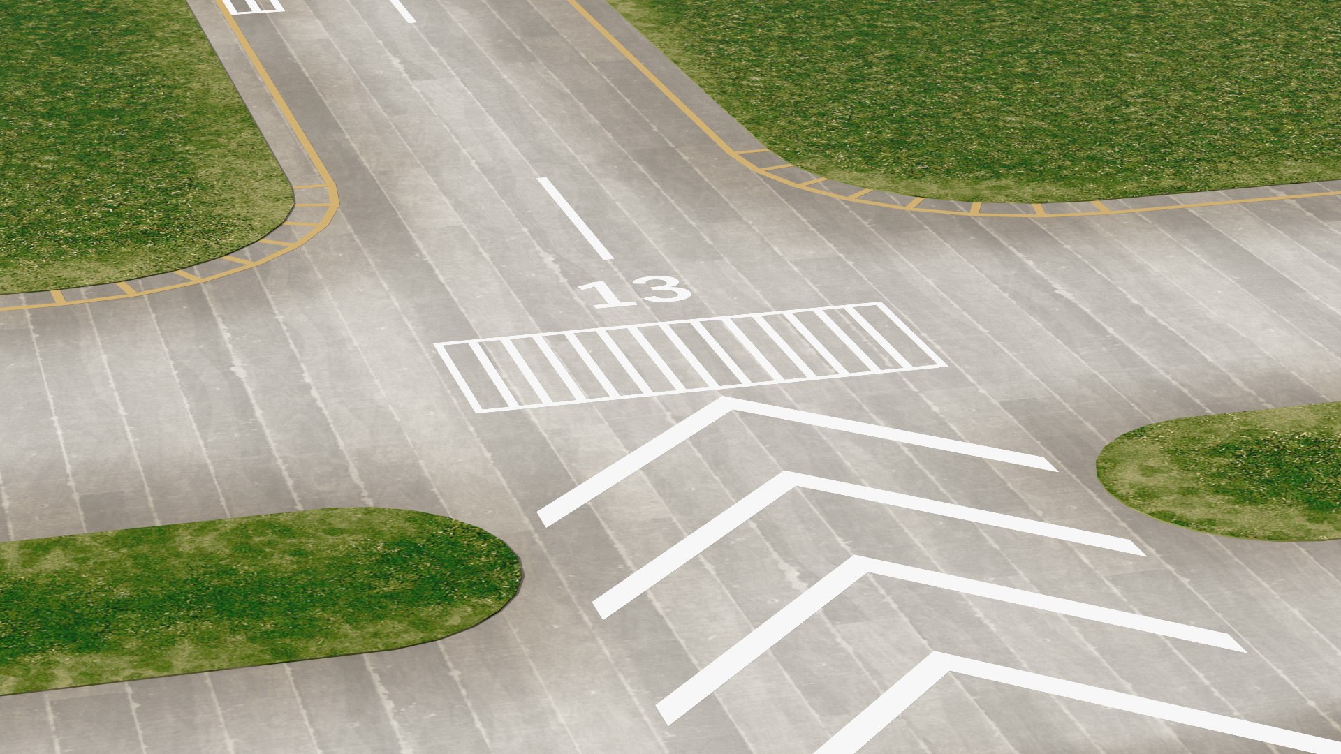 3D Airport Runway With Boeing 777 200 model - TurboSquid 1894067