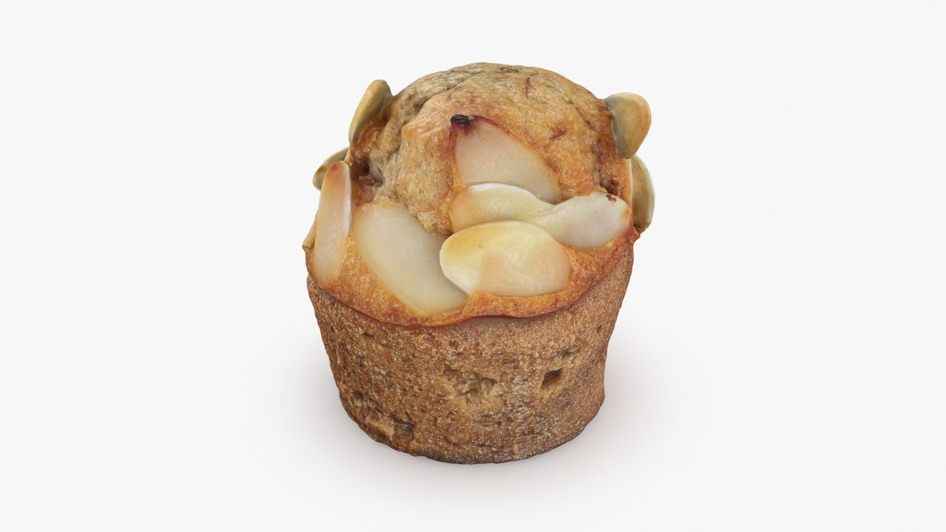 Almond Muffin 3D Model - TurboSquid 2162364