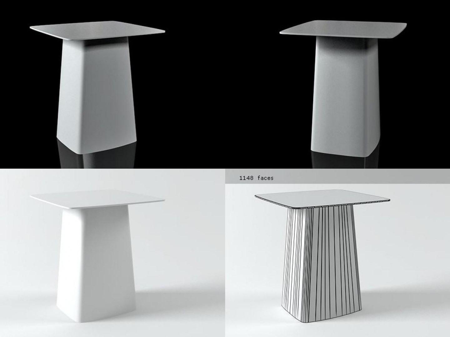 3D metal table medium model - TurboSquid 1185063