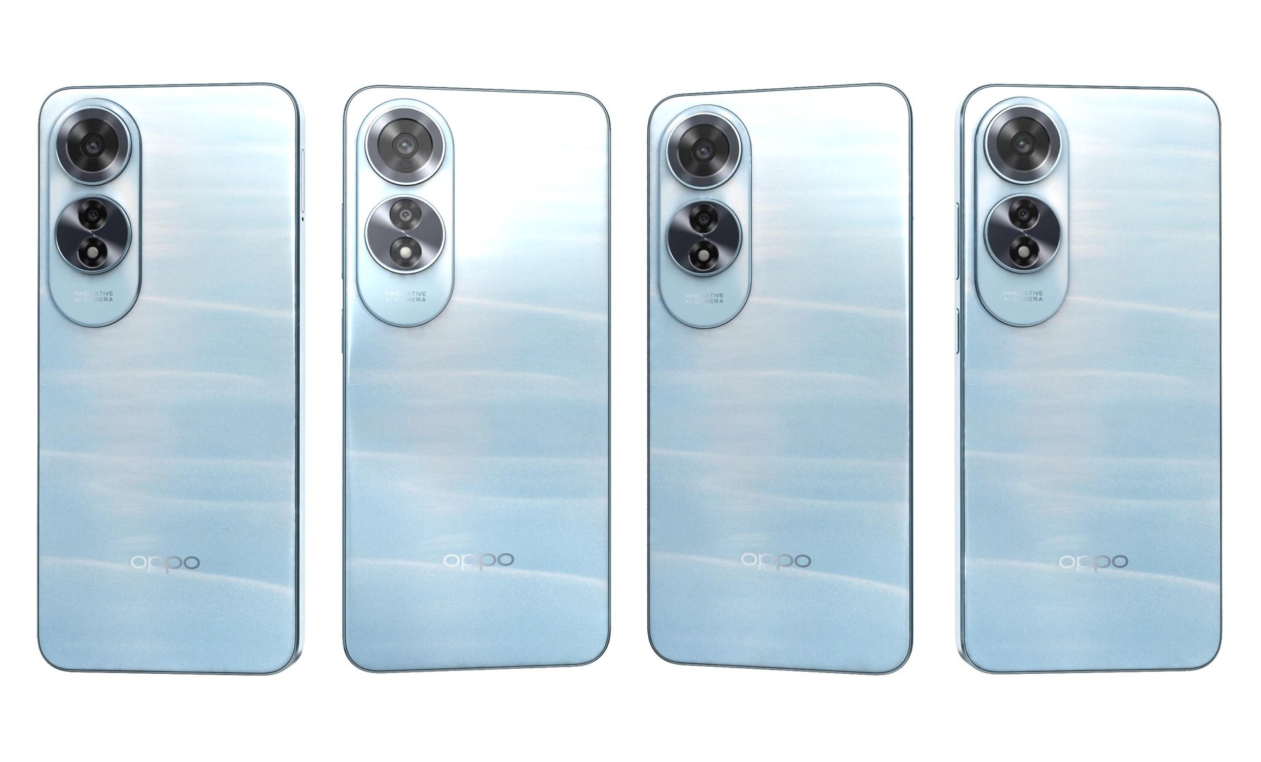 3D Model Oppo A60 Blue - TurboSquid 2226525