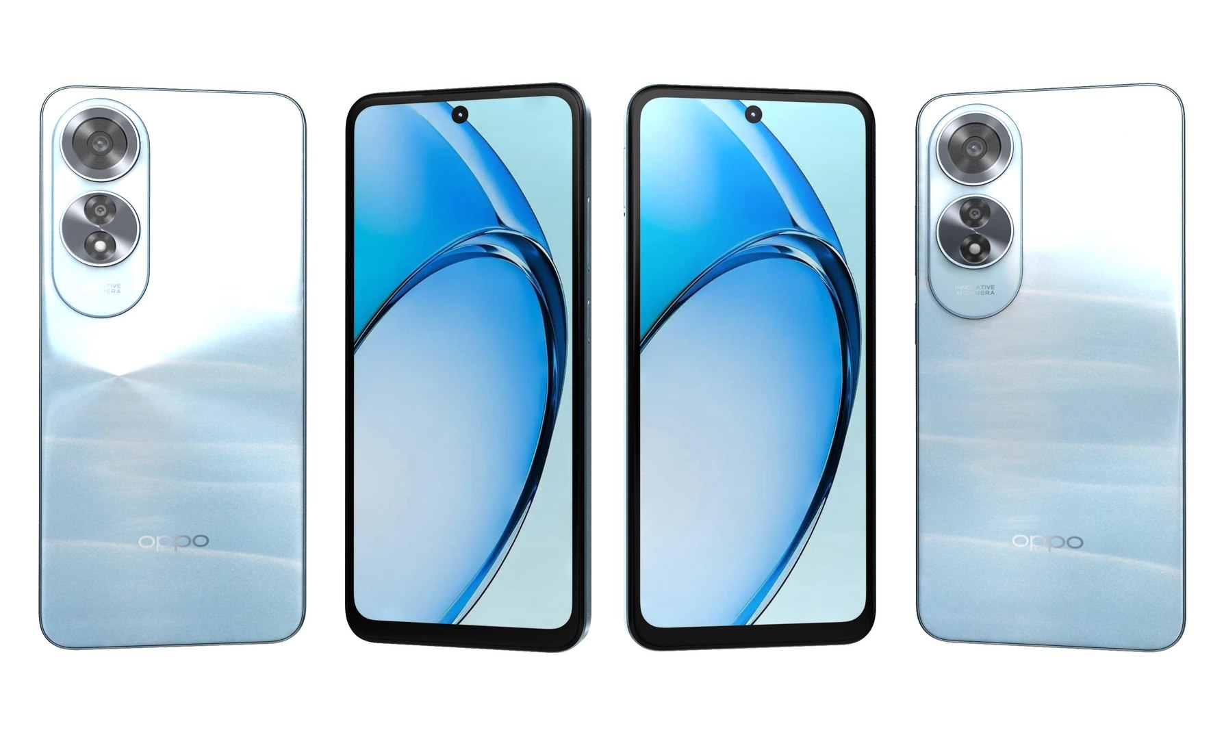 3D Model Oppo A60 Blue - TurboSquid 2226525