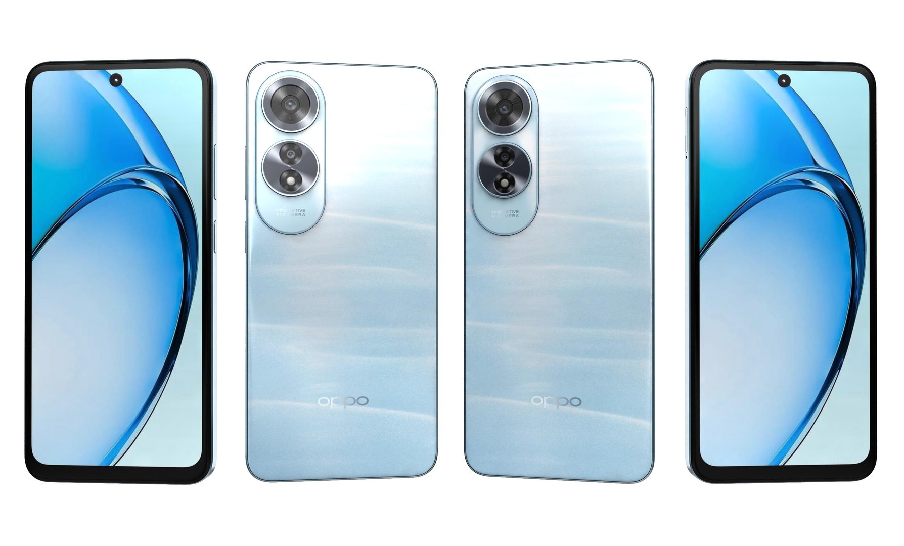 3D Model Oppo A60 Blue - TurboSquid 2226525