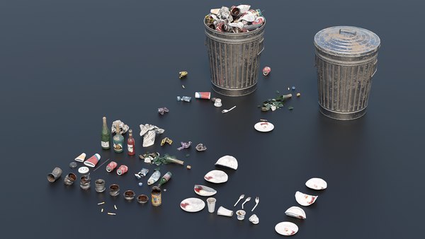 free trash 3d model
