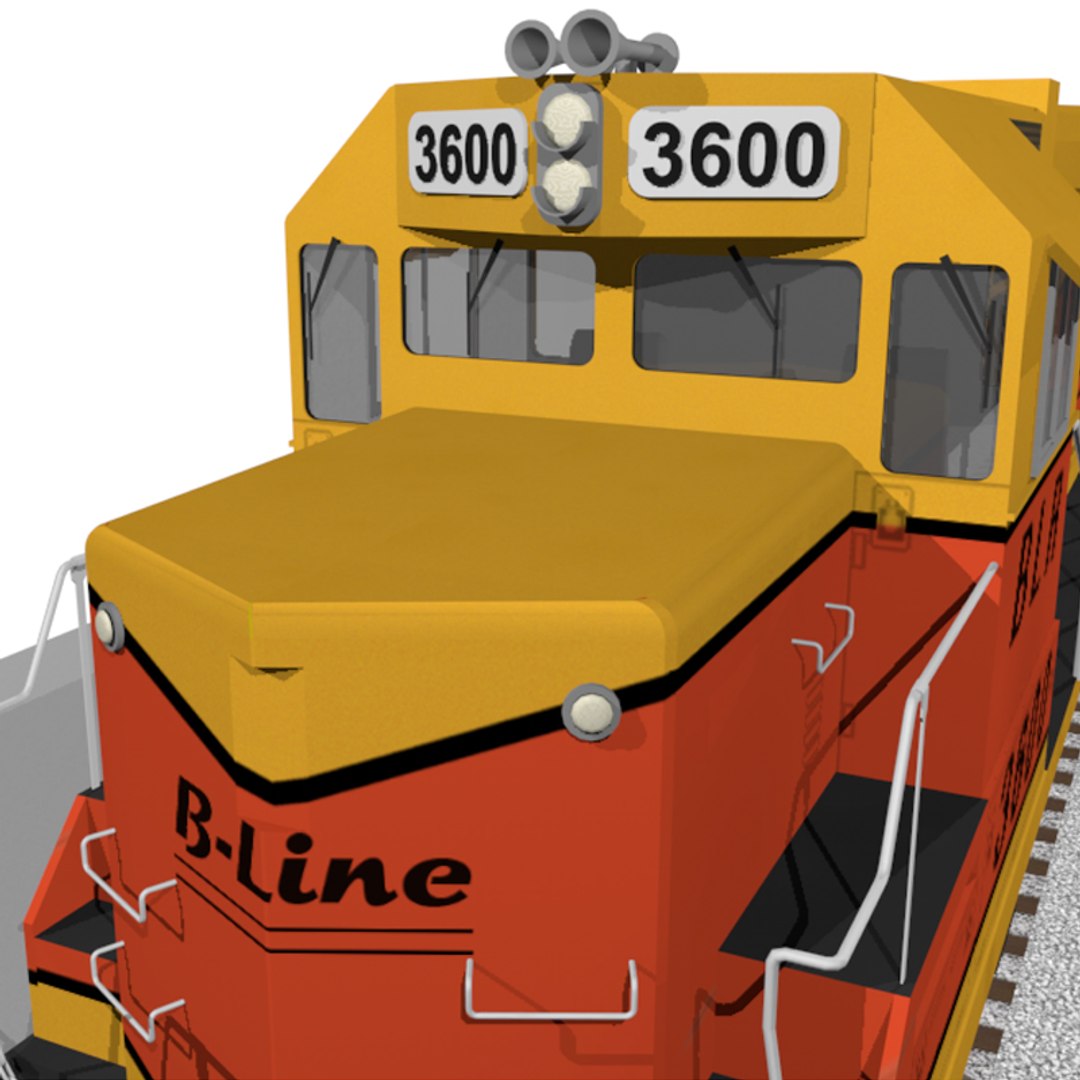 Train Engine C4d