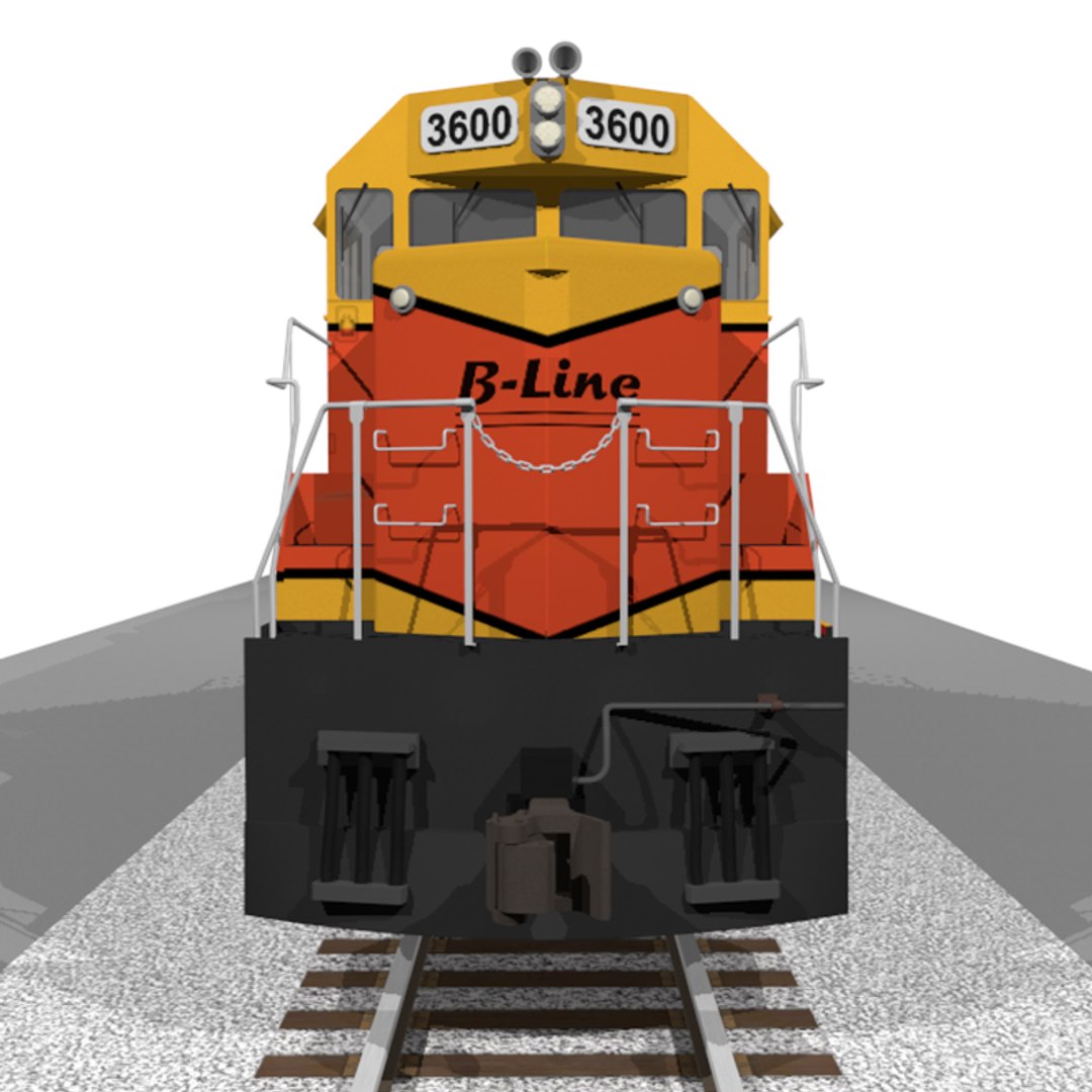 Train Engine C4d