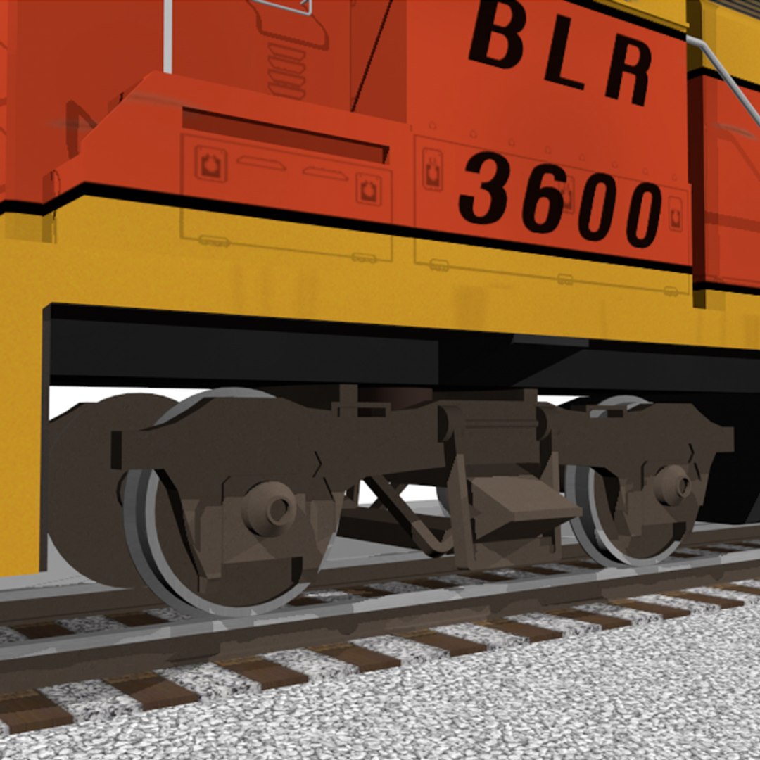 Train Engine C4d