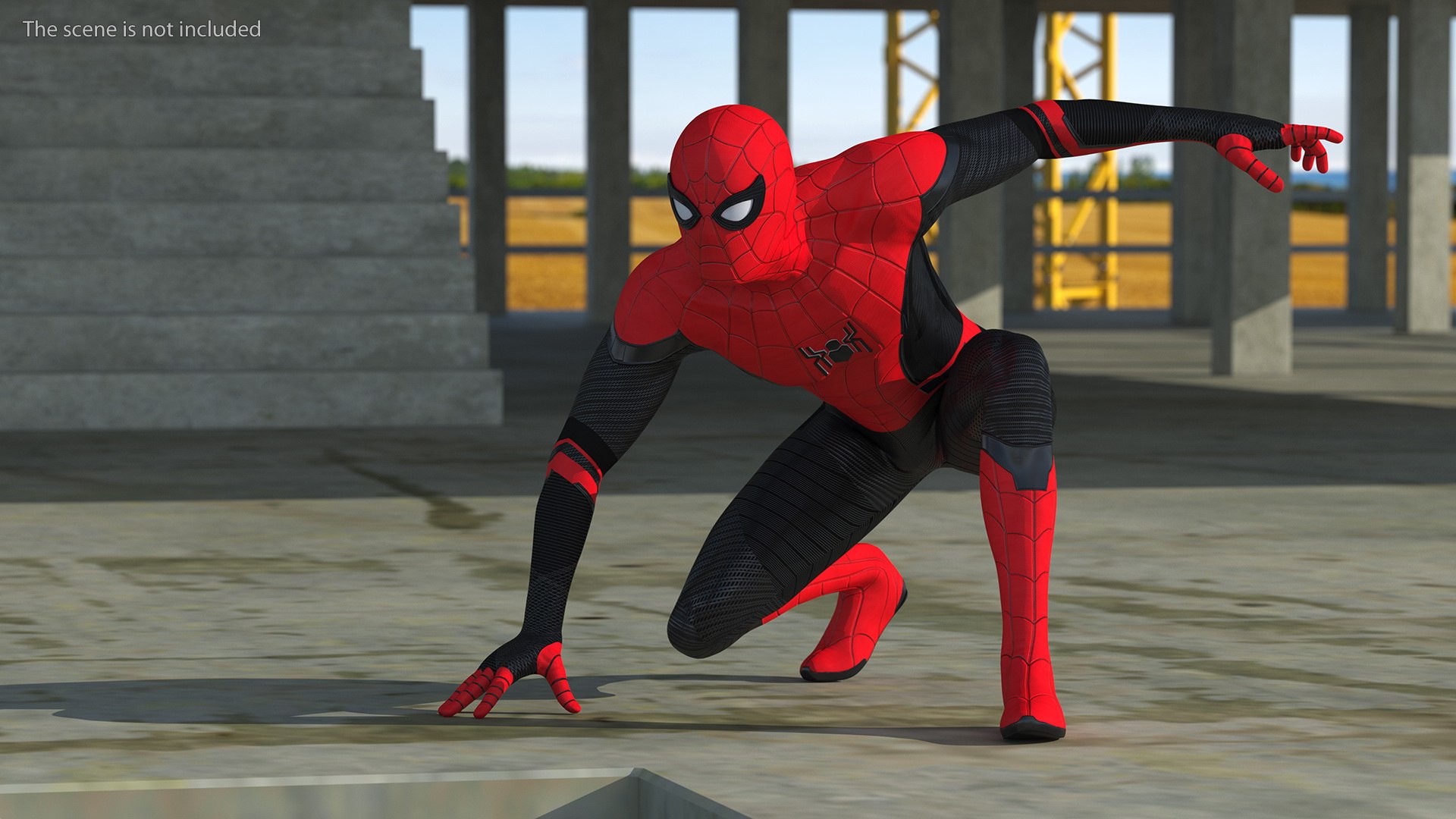 3D Spider Man Ready Pose - TurboSquid 1792758