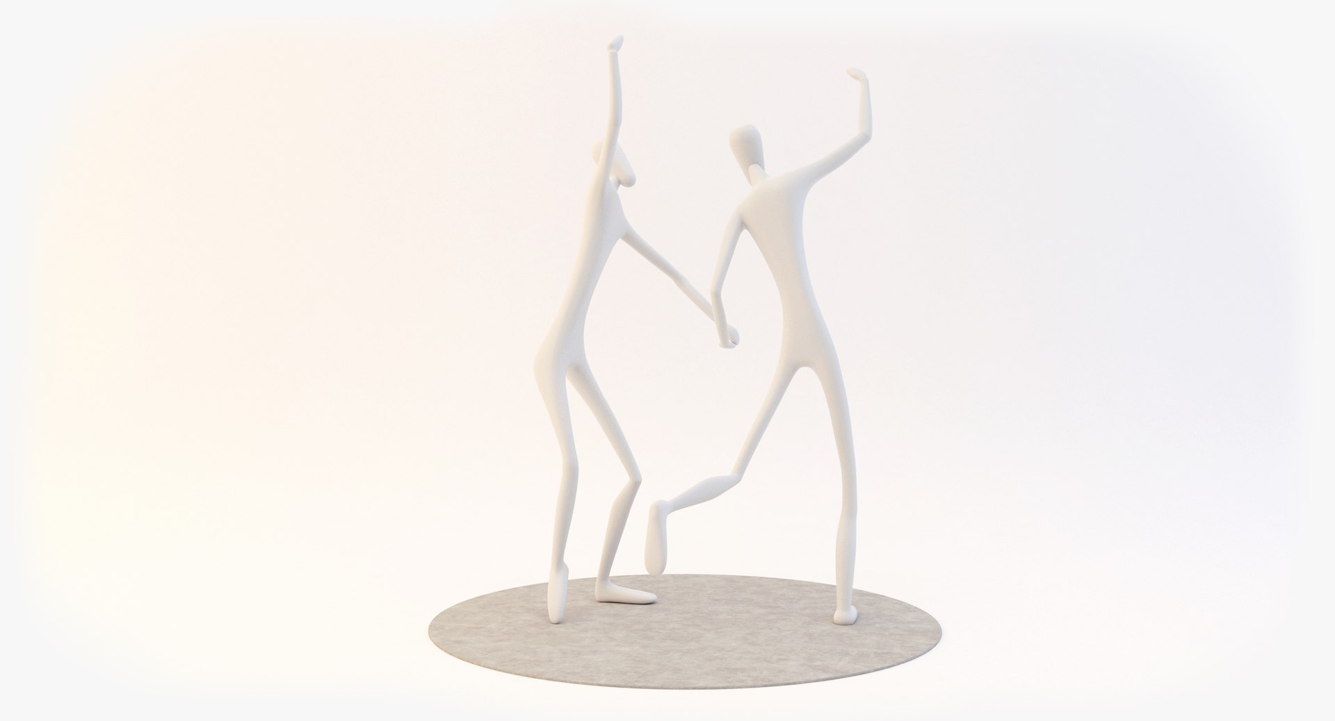 3D Dcpa Dance Dancers Sculpture Model - TurboSquid 1507705
