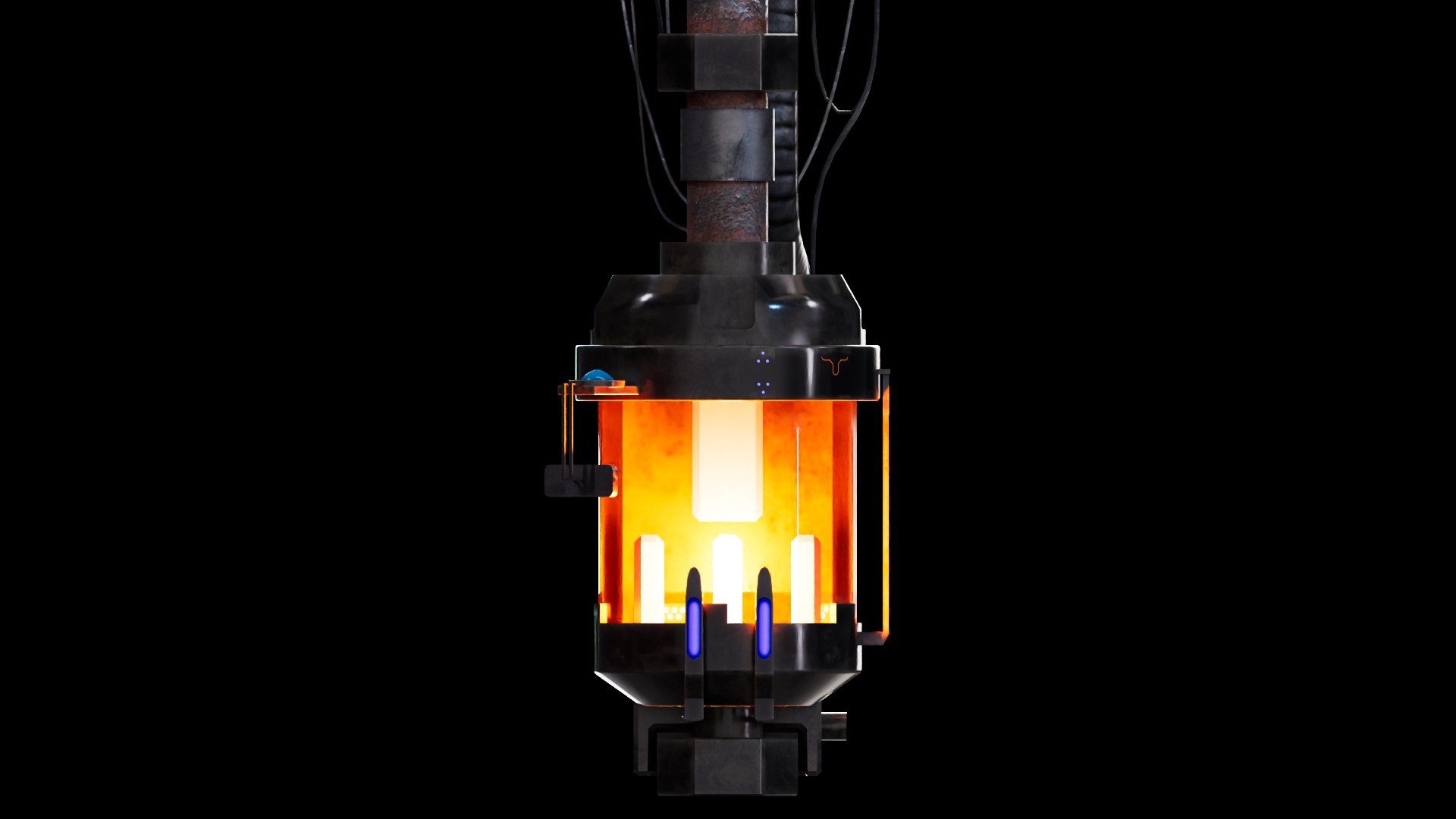 Lampara Cyberpunk Model - TurboSquid 2133322