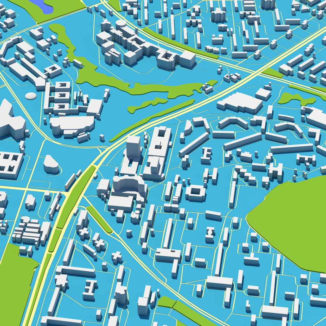 3ds max city