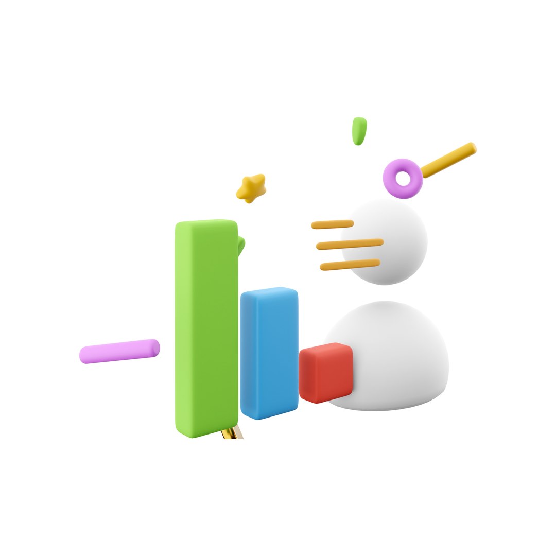 3D User With Bar Graph Icon Model - TurboSquid 2045419