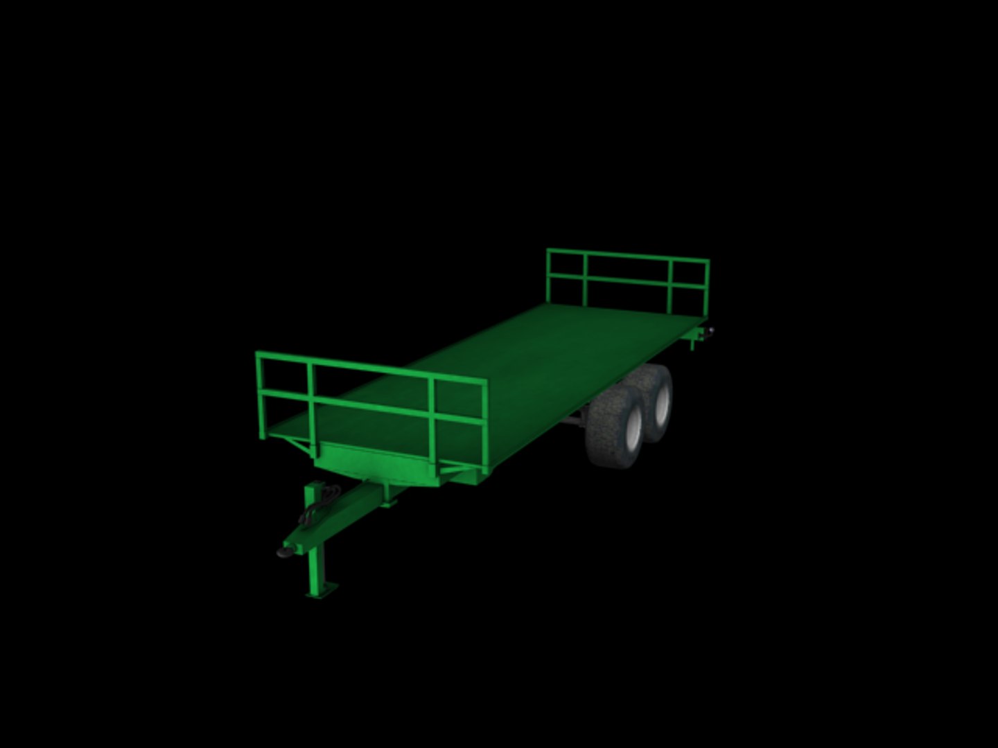 3d Trailer Bales Model