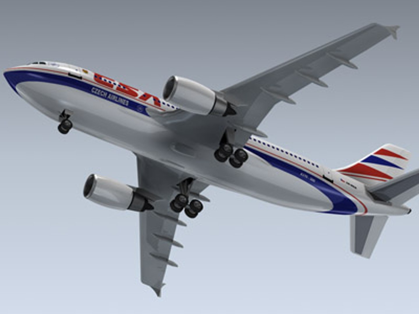 Airbus A310-300 Jet Airlines 3d Model