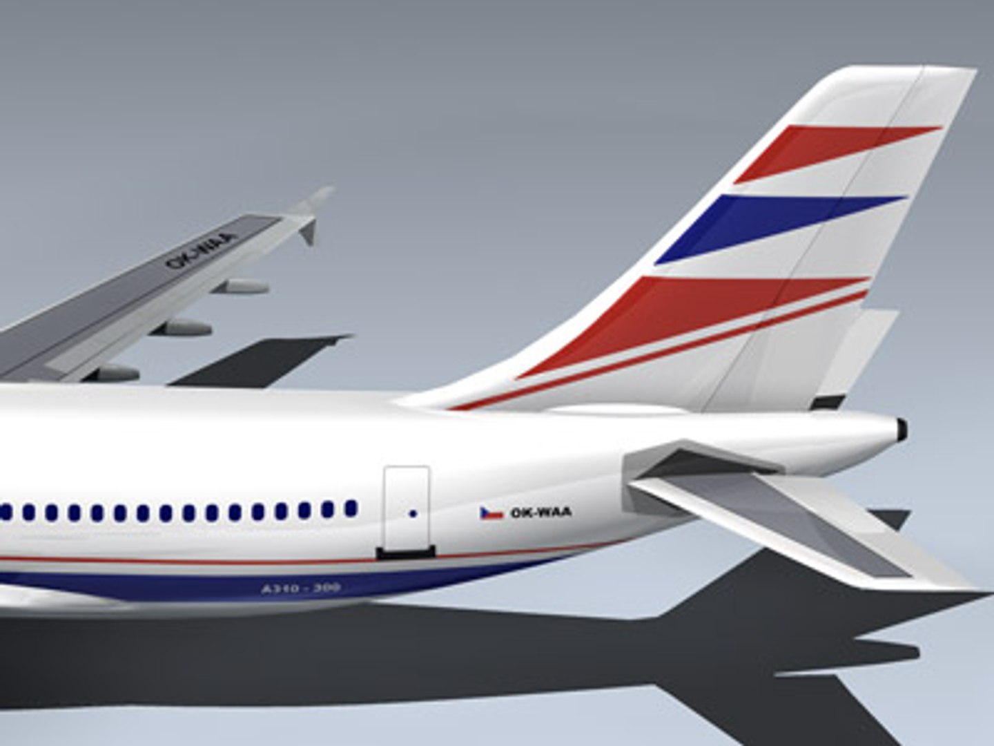 Airbus A310-300 Jet Airlines 3d Model