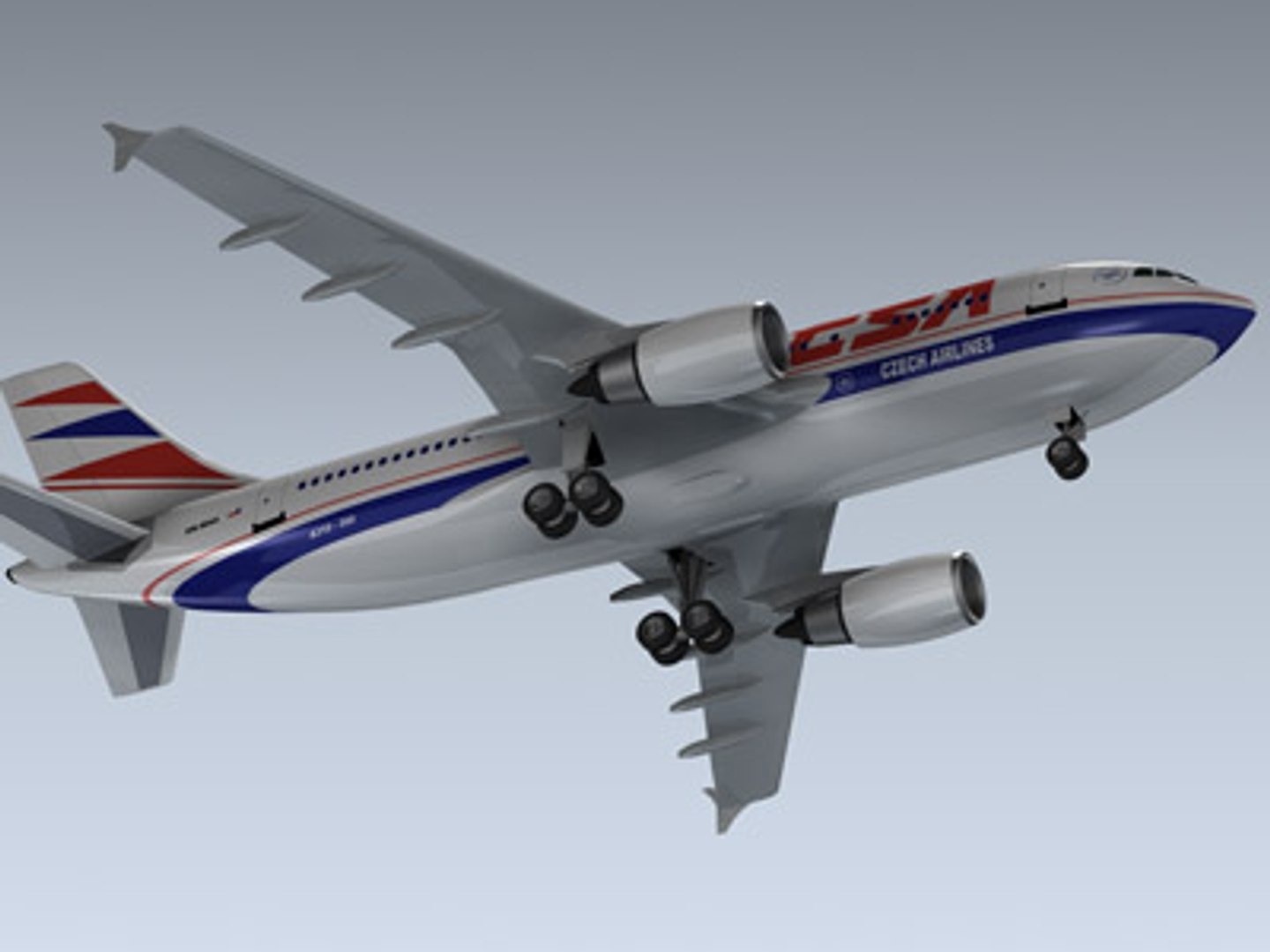 Airbus A310-300 Jet Airlines 3d Model