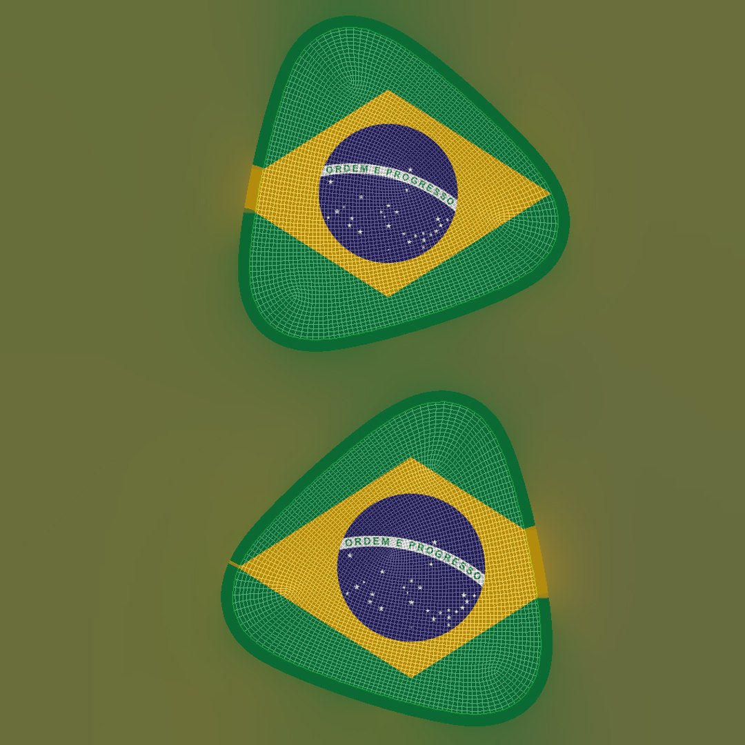 Brazil Flag Icon 3D - TurboSquid 2058909
