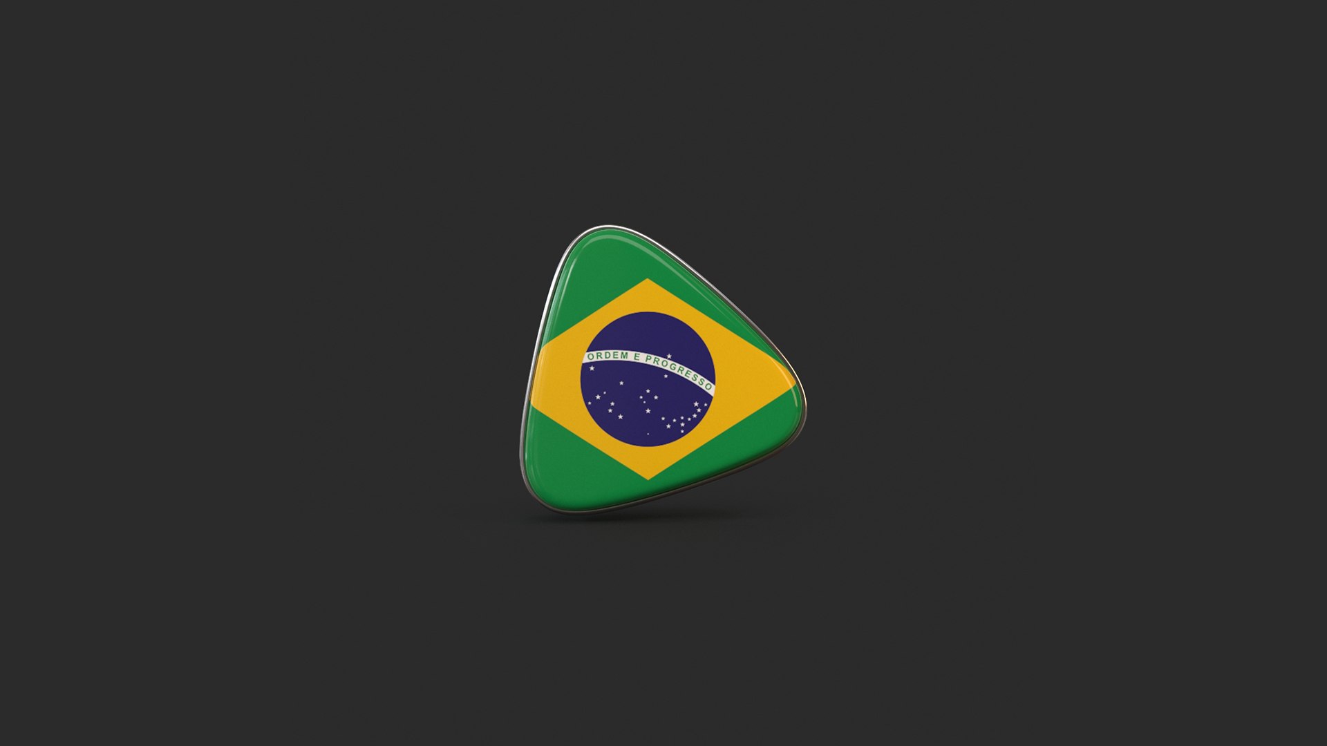 Brazil Flag Icon 3D - TurboSquid 2058909