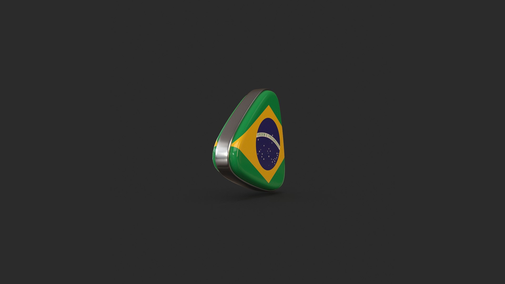 Brazil Flag Icon 3D - TurboSquid 2058909
