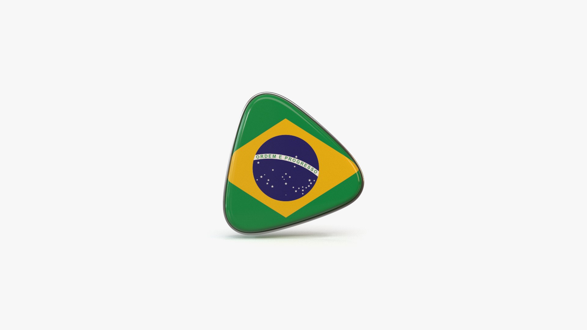 Brazil Flag Icon 3D - TurboSquid 2058909
