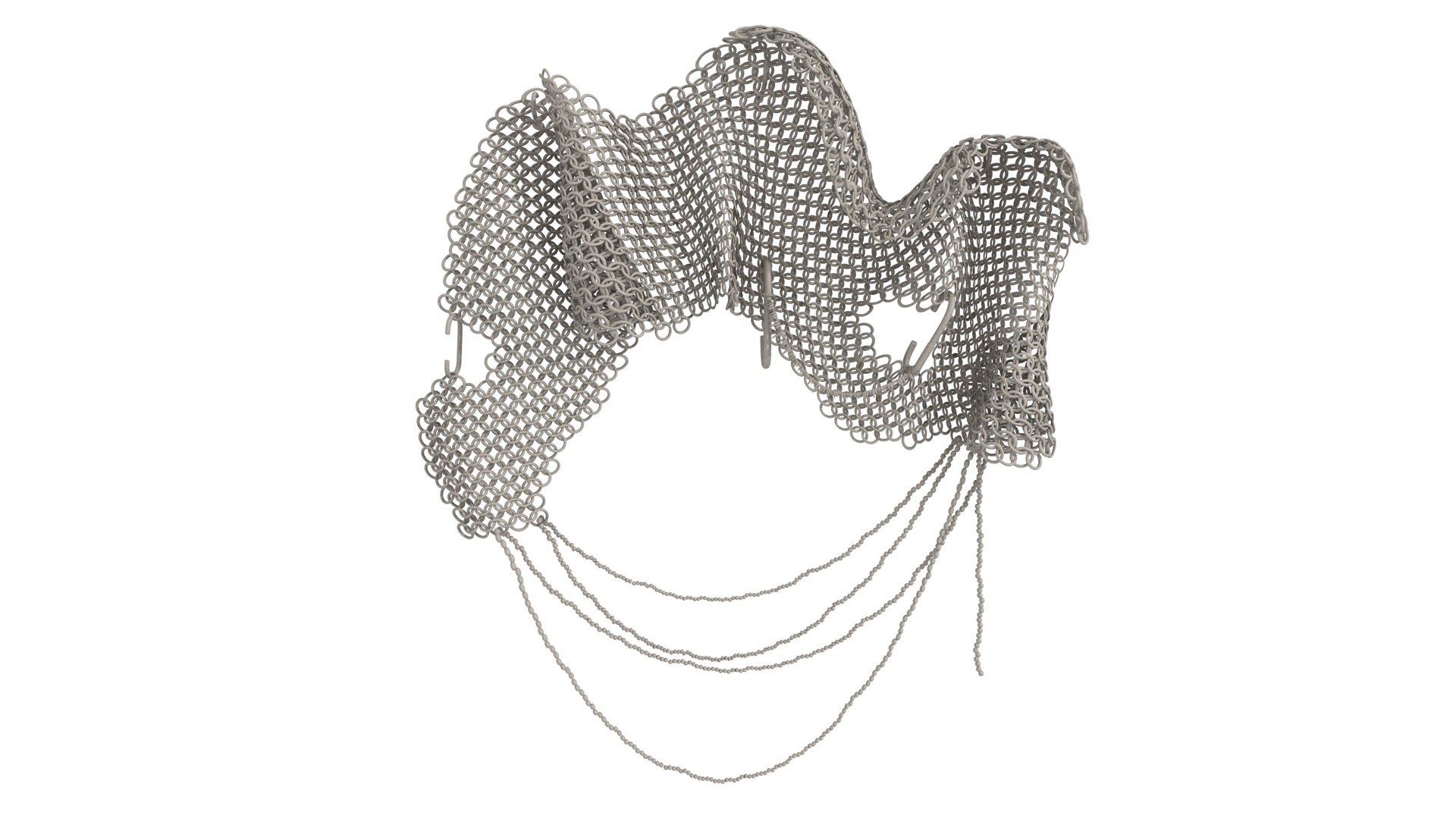 3D Porcelain Ceramic Chain Wall Sculpture By Taylor Kibby Model ...