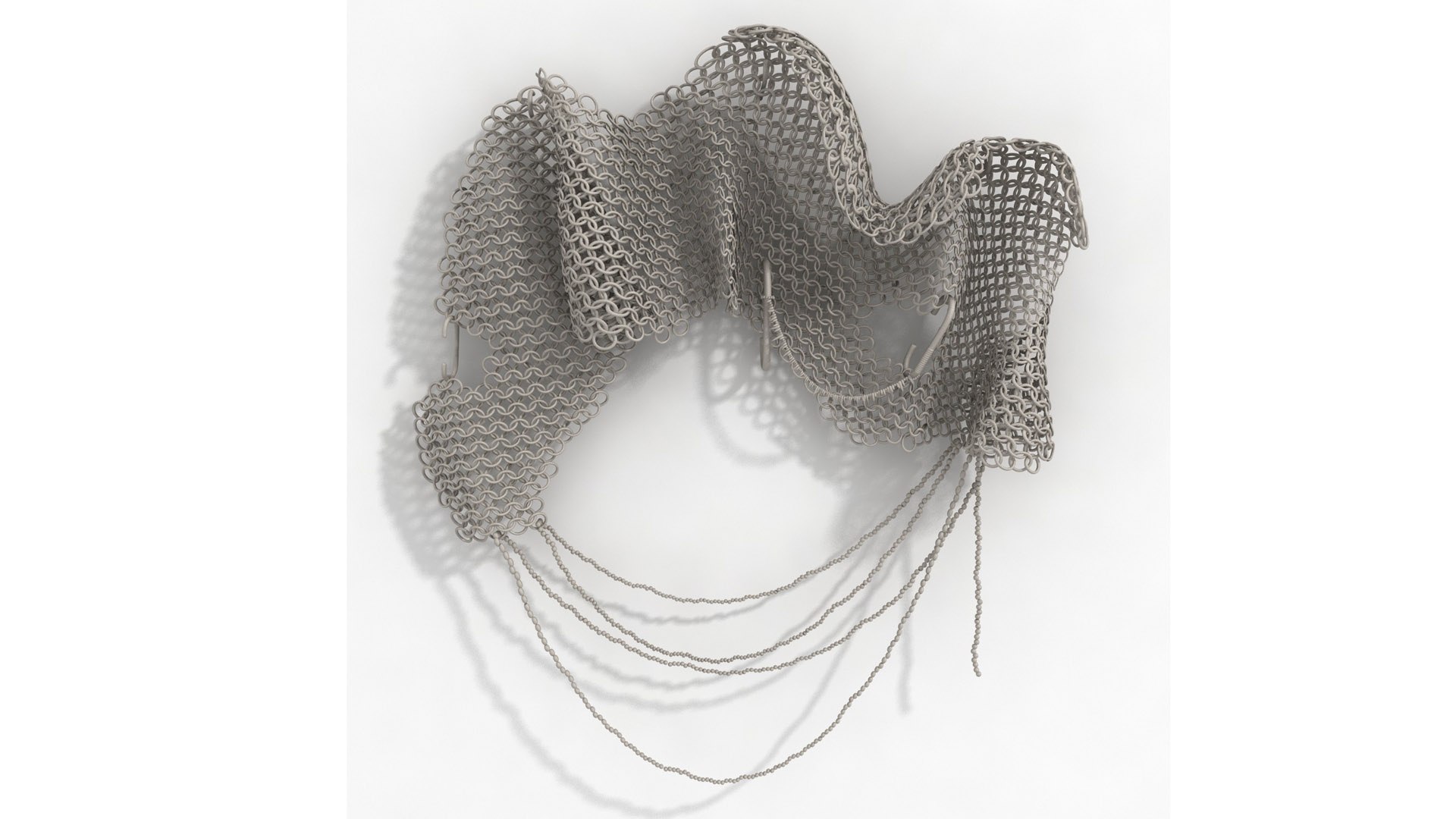 3D Porcelain Ceramic Chain Wall Sculpture By Taylor Kibby Model ...