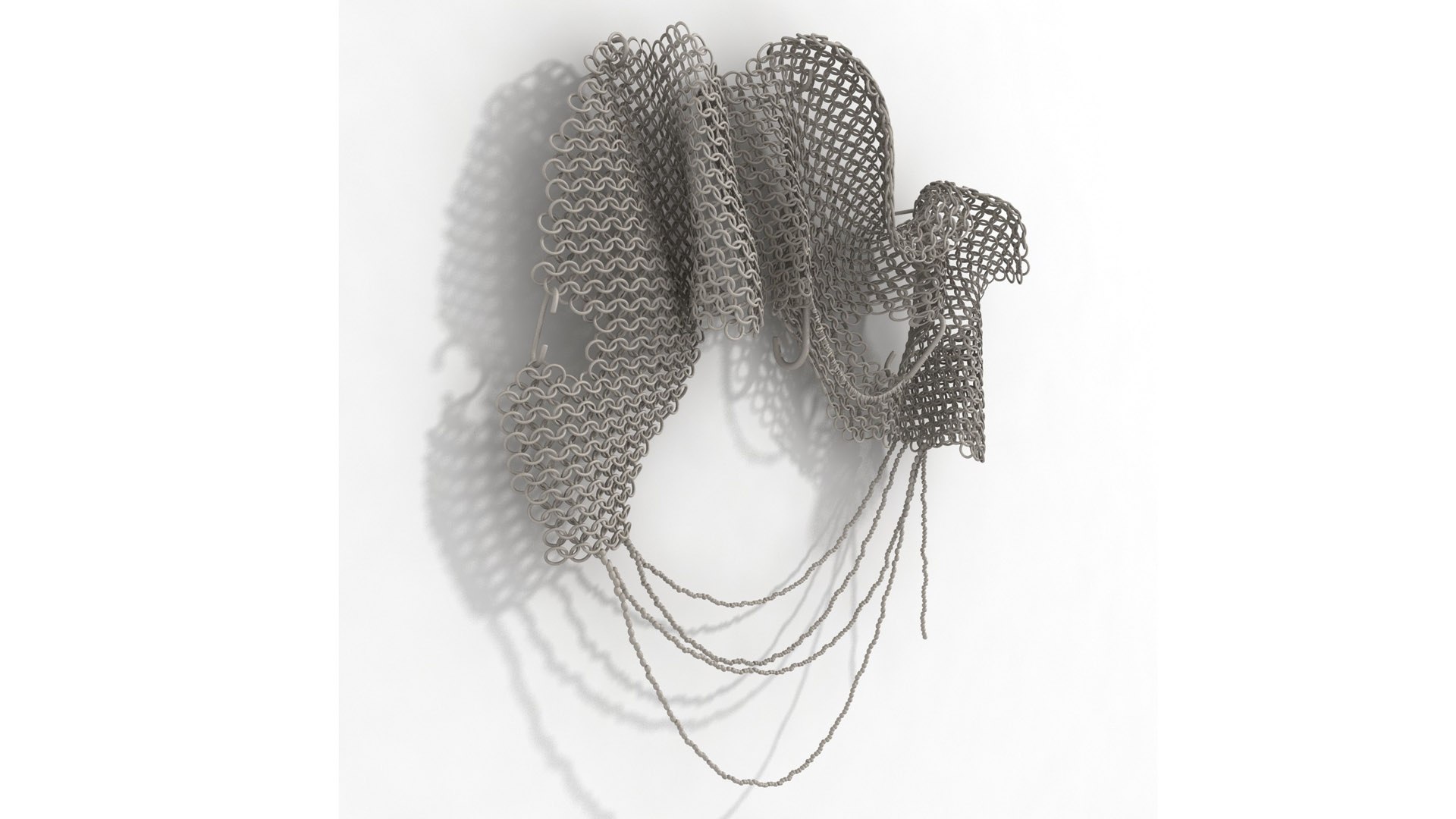 3D Porcelain Ceramic Chain Wall Sculpture By Taylor Kibby Model ...