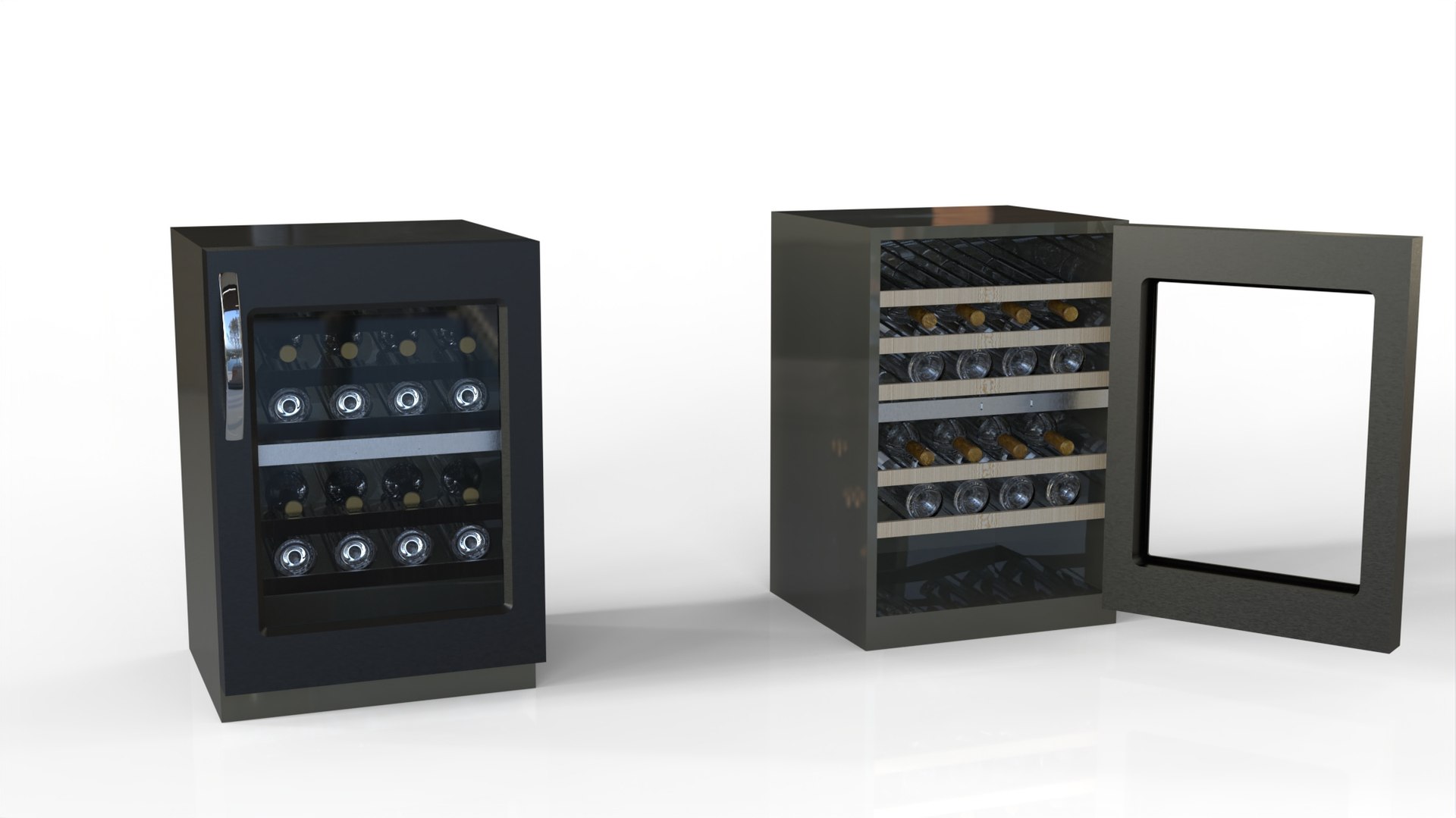 3D WINE CELLAR Model - TurboSquid 2101266