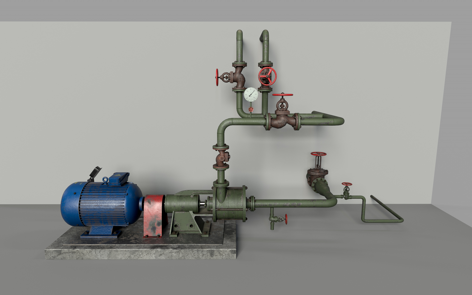 3D industry pumping model - TurboSquid 1684784