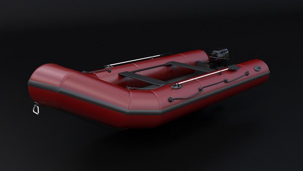 3D Inflatable Boat with Outboard Engine model - TurboSquid 1833333