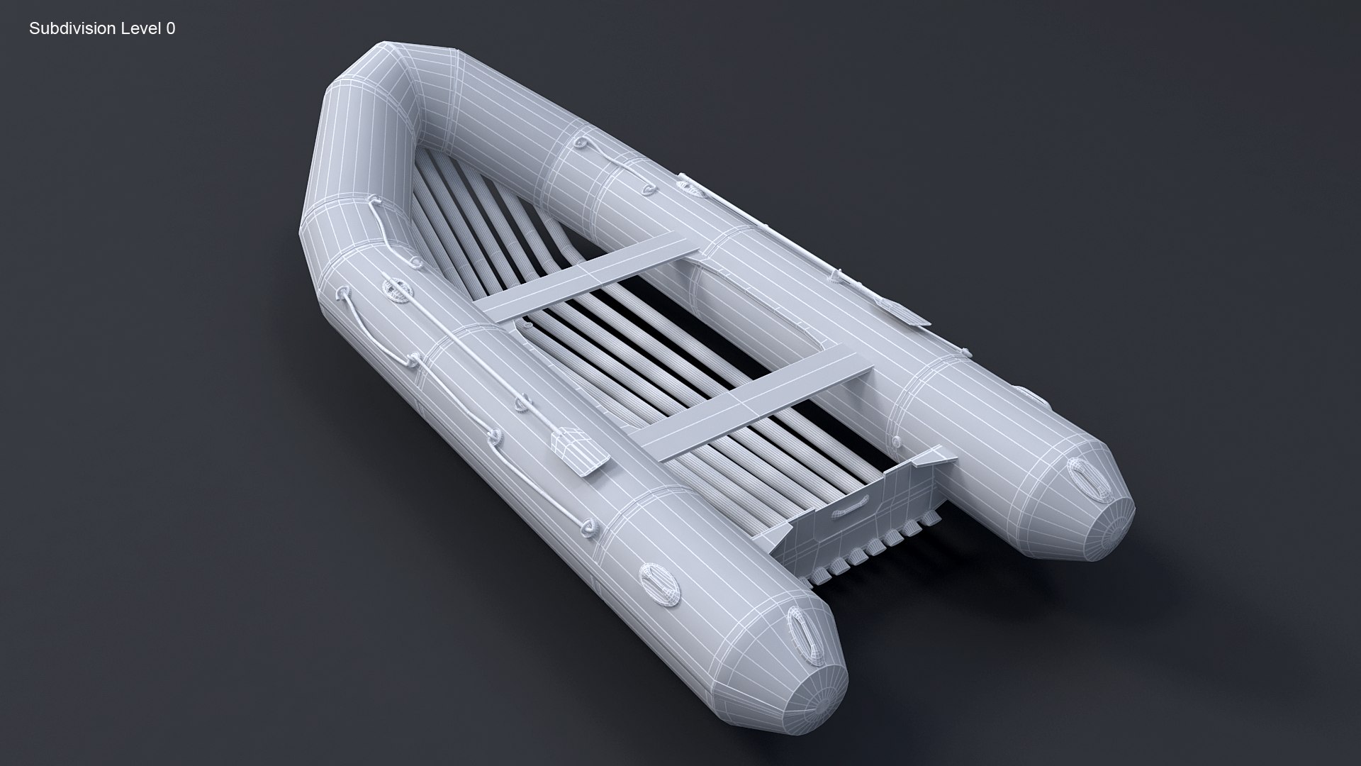 3D Inflatable Boat With Outboard Engine Model - TurboSquid 1833333