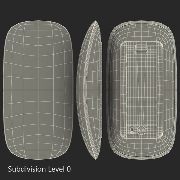 3d model of apple magic mouse modeled