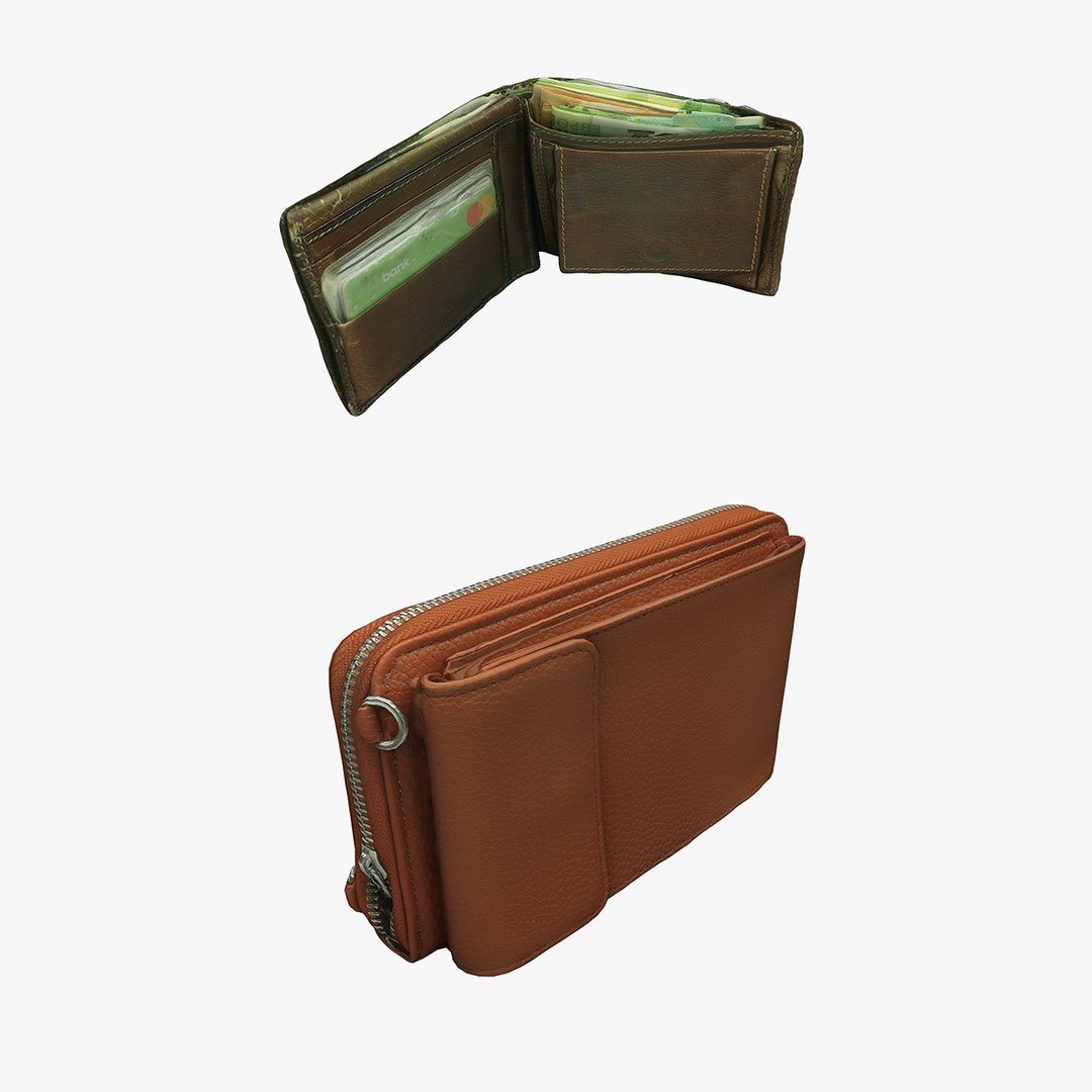Wallet Collection 03 3D Model - TurboSquid 2155063