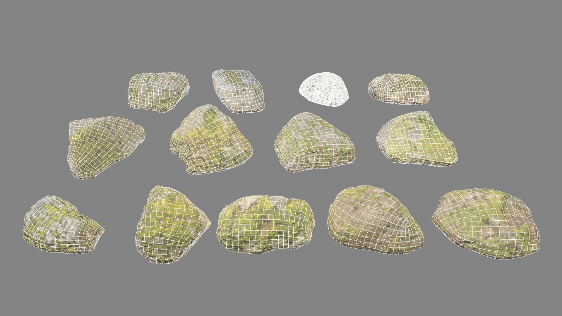 3D realistic pack large rocks model - TurboSquid 1476512