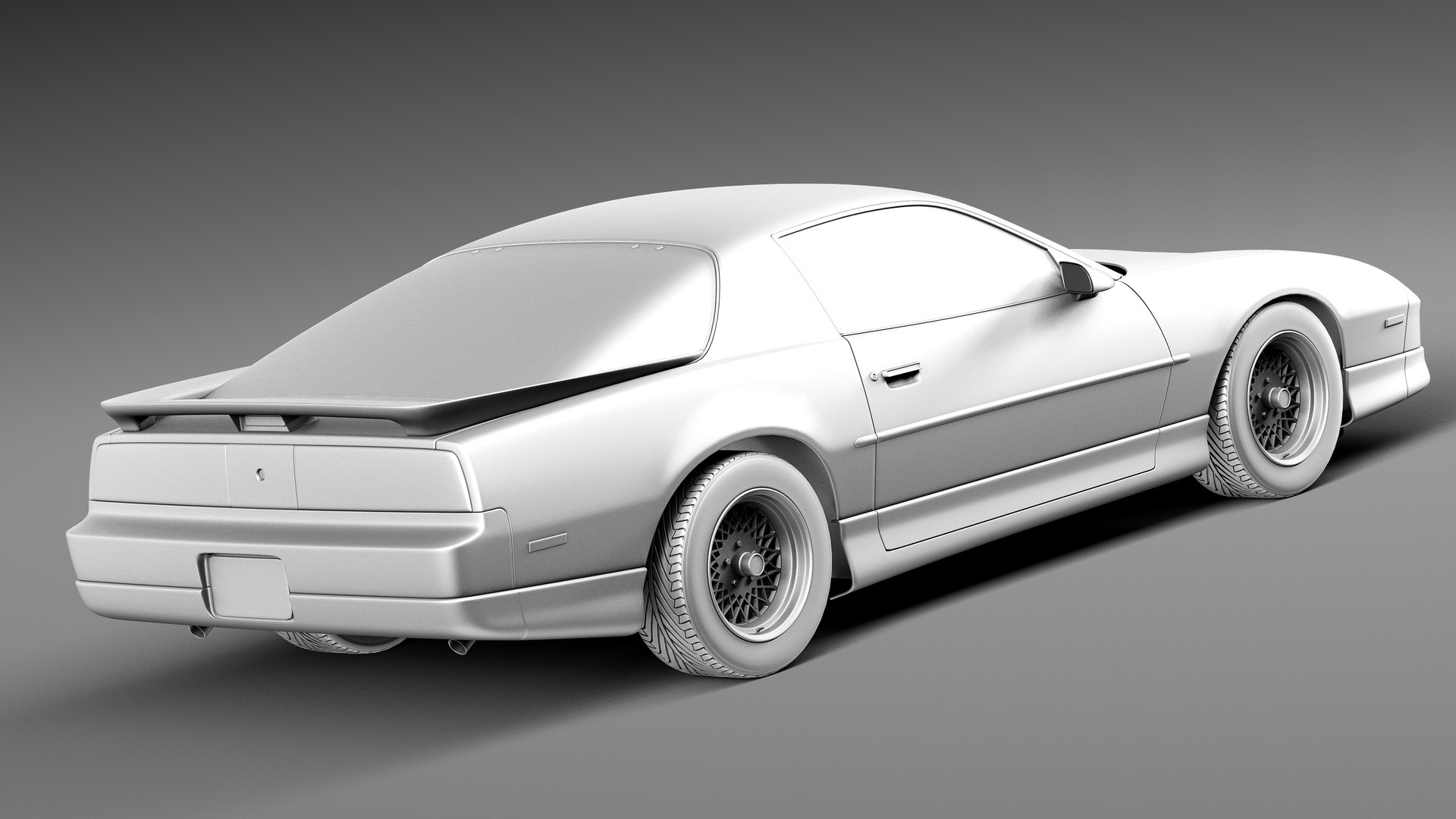 Pontiac Firebird Trans 1988 3d 3ds