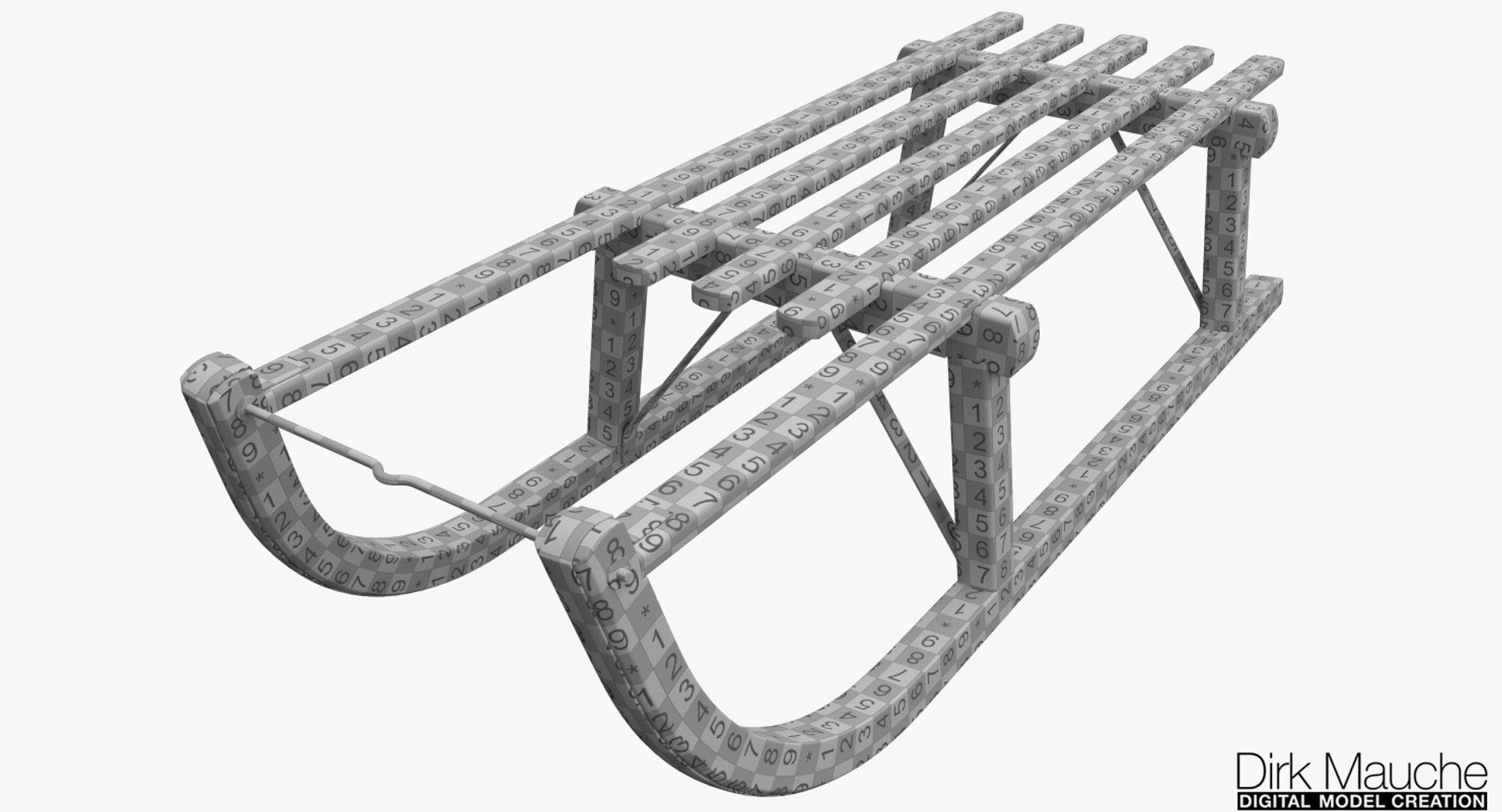 3D Wooden Sledge - TurboSquid 1337574